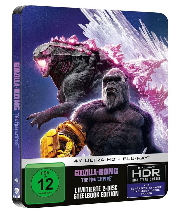 Blu-ray Godzilla x Kong: The new Empire Steelbook 4K+Blu-ray (Neu und ...