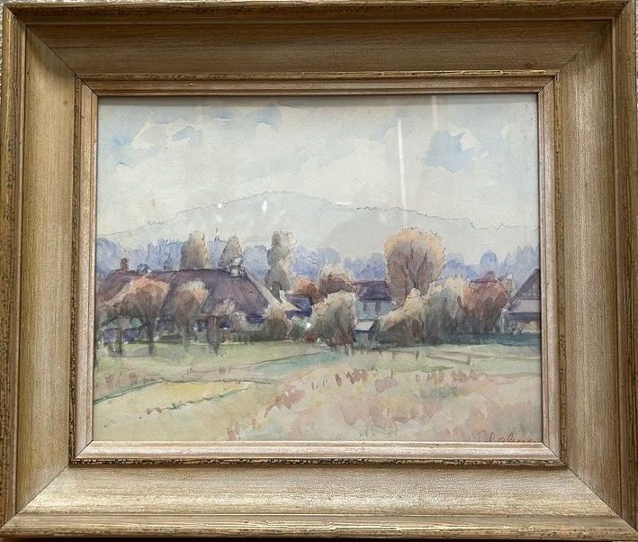 Peinture aquarelle Emil BALMER (1890-1966) Misery | Kaufen auf Ricardo