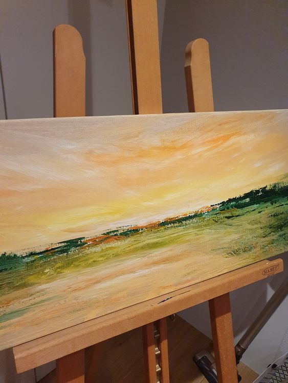 Acrylbild auf Leinwand Sunrise in Alps 100 cm (Neu und originalverpackt) in Beinwil am See für ...