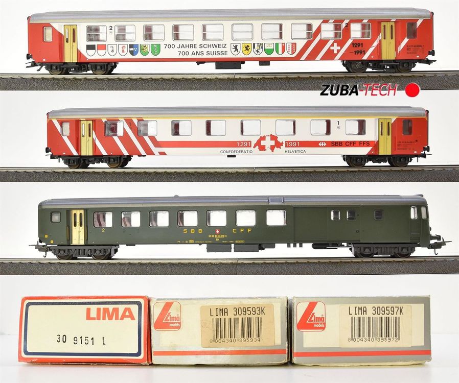 3x Lima Personenwagen SBB H0 GS mit OVP (Gebraucht) in St. Gallen für CHF 160.5 – mit Lieferung ...