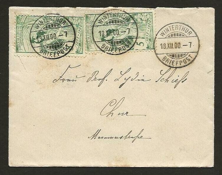 1900 10 Rp UPU Brief von Winterthur | Kaufen auf Ricardo