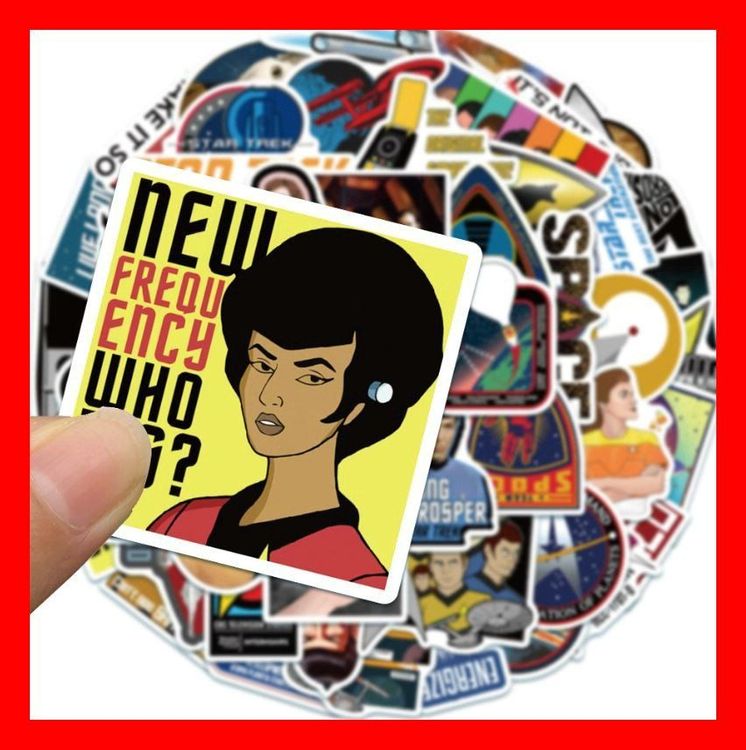 50 tlg Stickerset Star Trek Mr. Spock Enterprise Pike Kirk (Neu und ...
