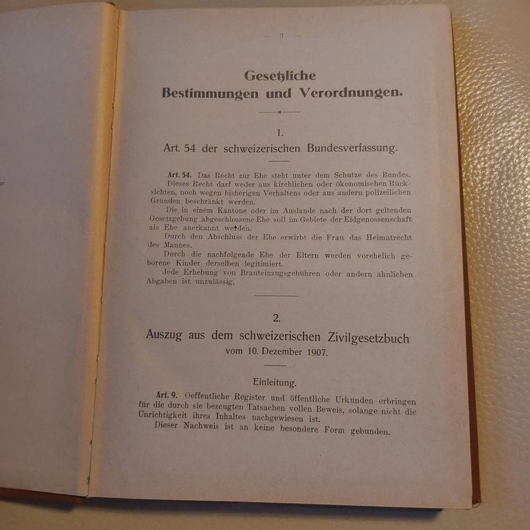 Zivilstand. Vorschriften für den Zivilstandsdienst (Gebraucht) in ...