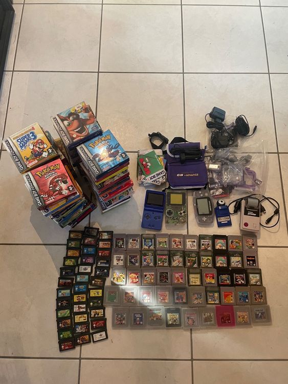 Nintendo Gameboy Set mit Konsolen und vielen Spielen (Gebraucht) in ...