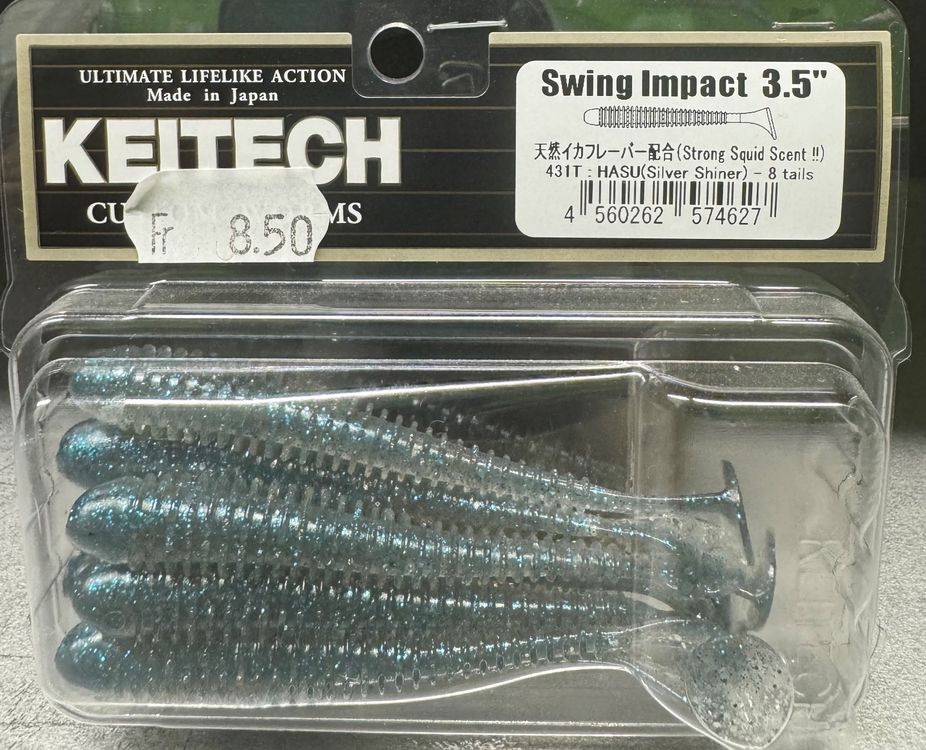 Keitech Swing Impact 3,5“ Bundle à 9 Pack (Neu und originalverpackt) in ...