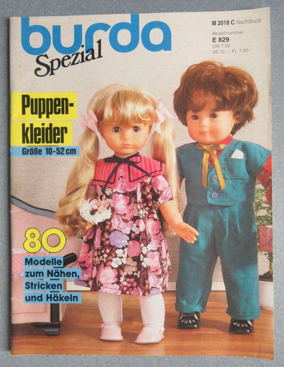 burda Spezial Puppenkleider - Nähen • Stricken • Häkeln (Gebraucht) in ...