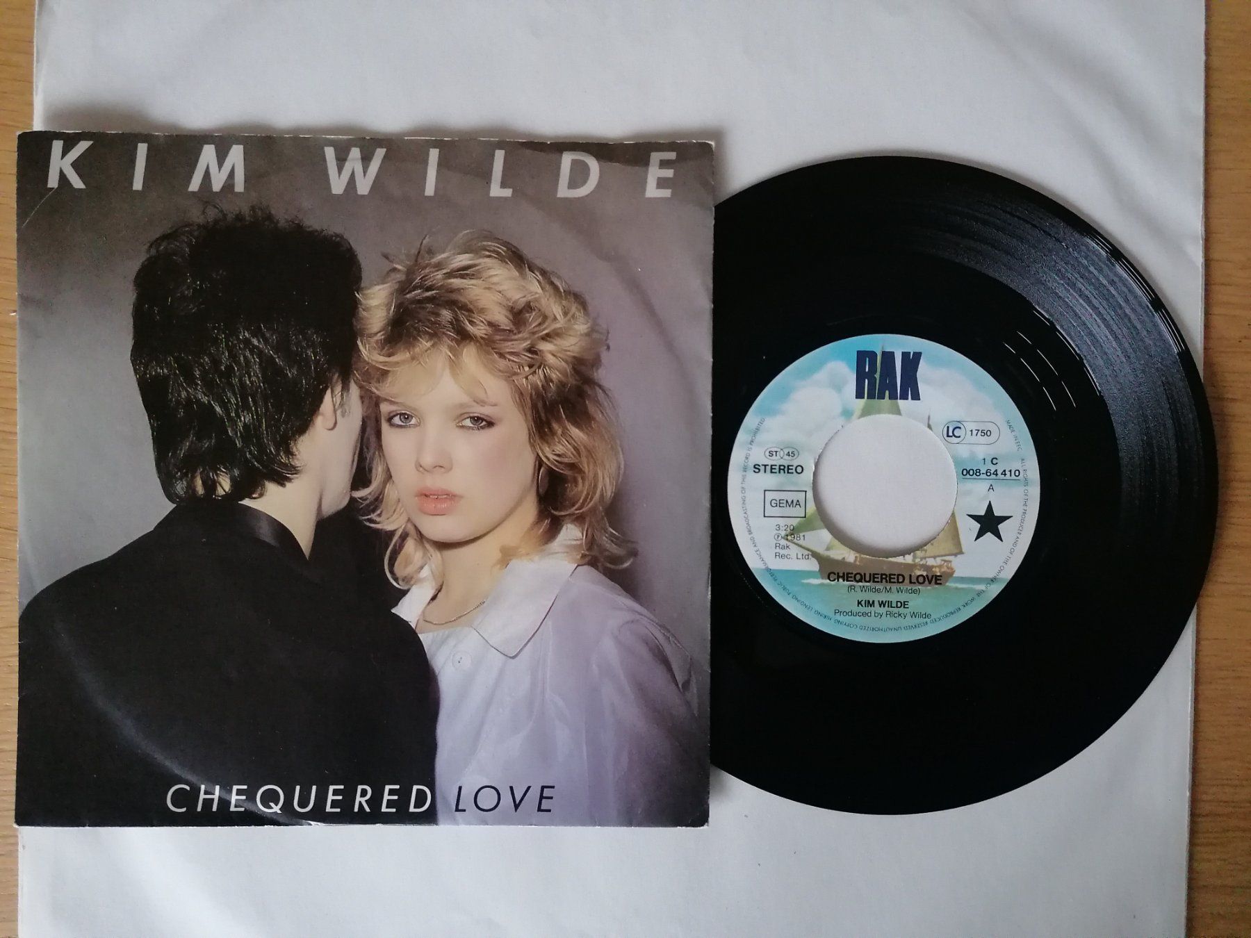 Kim Wilde - Chequered Love - 7" Single Schallplatte 1981 (Gebraucht) in ...