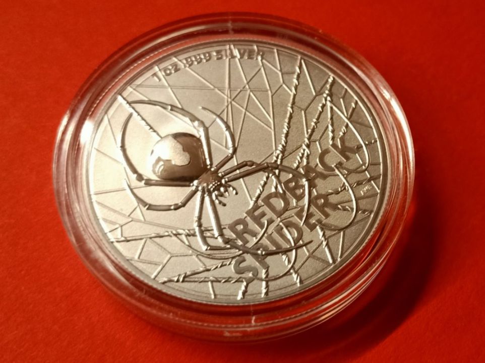 1 OZ UNZE SILBER REDBACK SPIDER 2020 DANGEROUS AUSGABE 1 (Neu und ...