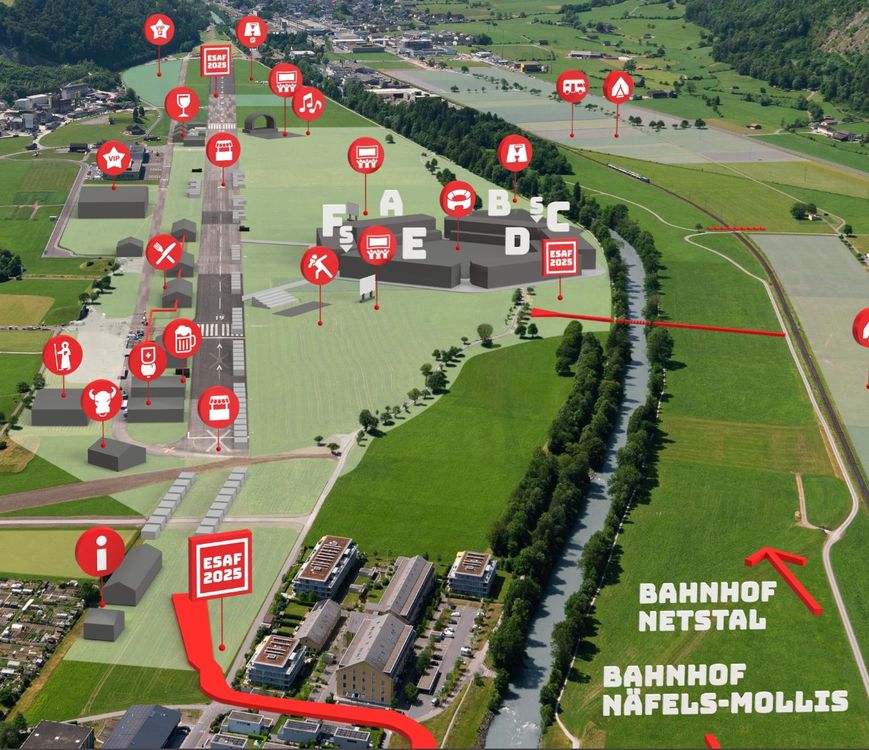 ESAF 2025 - 2 Stehplatzticket Tribüne E, SO 31.08 (Neu und ...