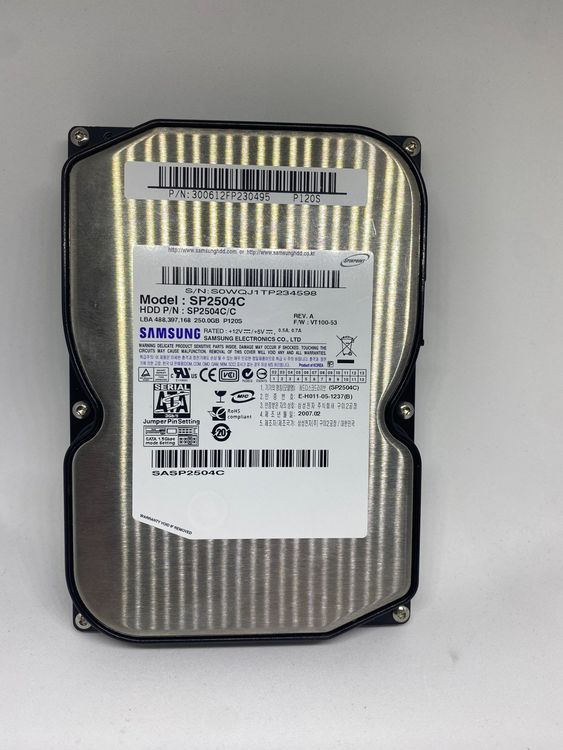Samsung Harddisk SP2504C 250GB | Kaufen auf Ricardo