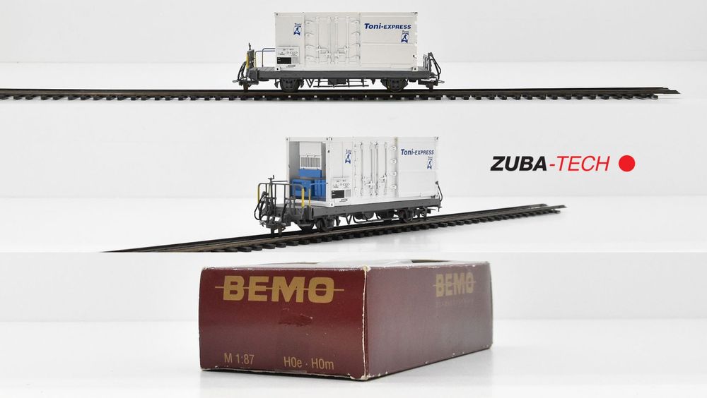 Wabu Kühlcontainerwagen der RhB H0m GS ohne OVP | Kaufen auf Ricardo