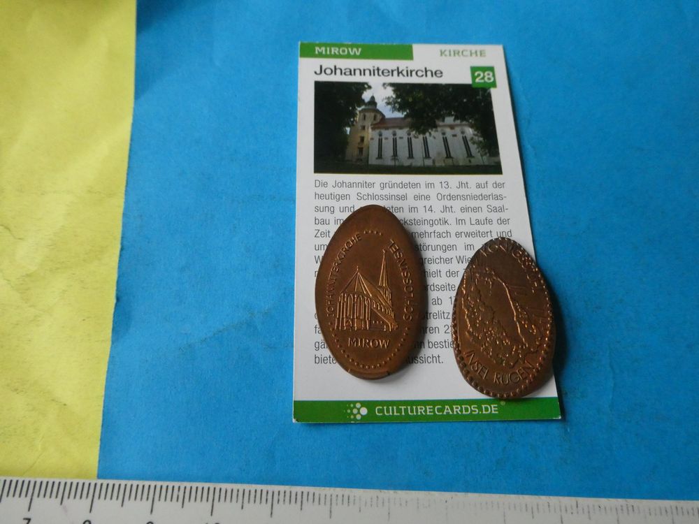 Insel Rügen und Mirow, 2 Medaillen (Gebraucht) in Hinterforst für CHF 1 ...