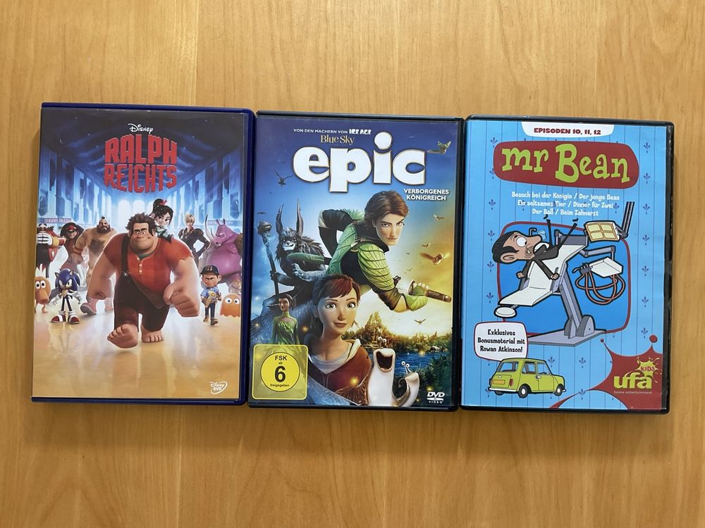 3 DVDs: Ralph Reichts, Epic, Mr Bean (Gebraucht) in Dielsdorf für CHF 5 ...