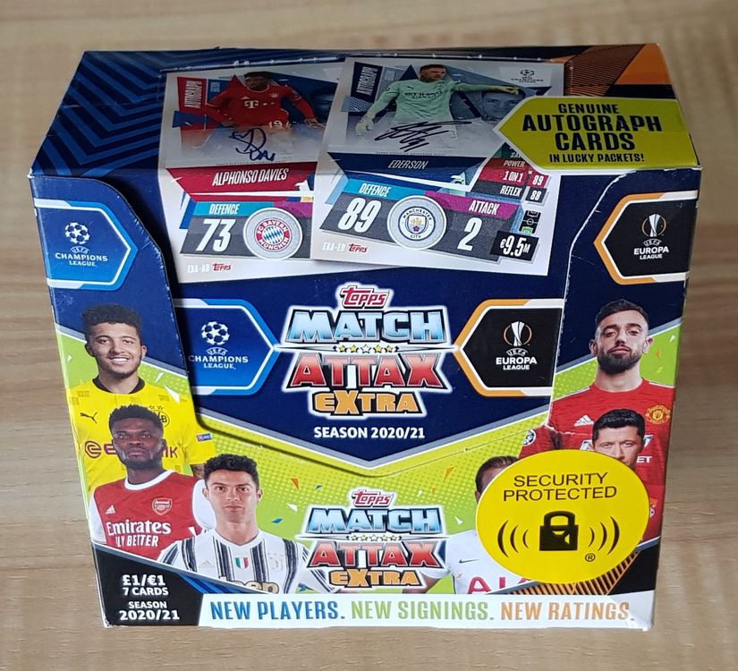 Topps Champions League Match Attax Extra 2020/1 Display Box (Neu und ...