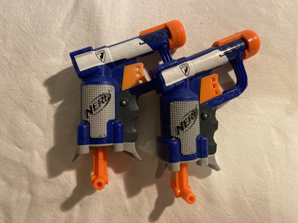 2 Nerf N-strike jolt blaster Pistole (blue) (Gebraucht) in Uetikon am ...