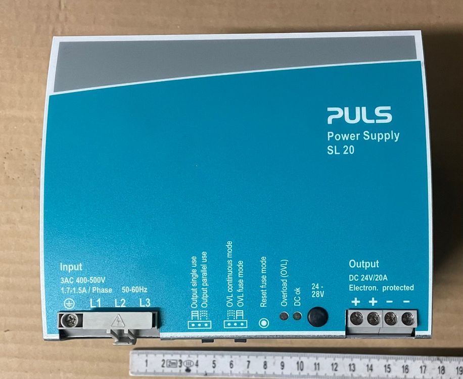 Puls Power Supply SL20.310, 3AC 400-500VAC 1.7A/Phase/ 24V (Gebraucht) in Sins für CHF 87.5 ...