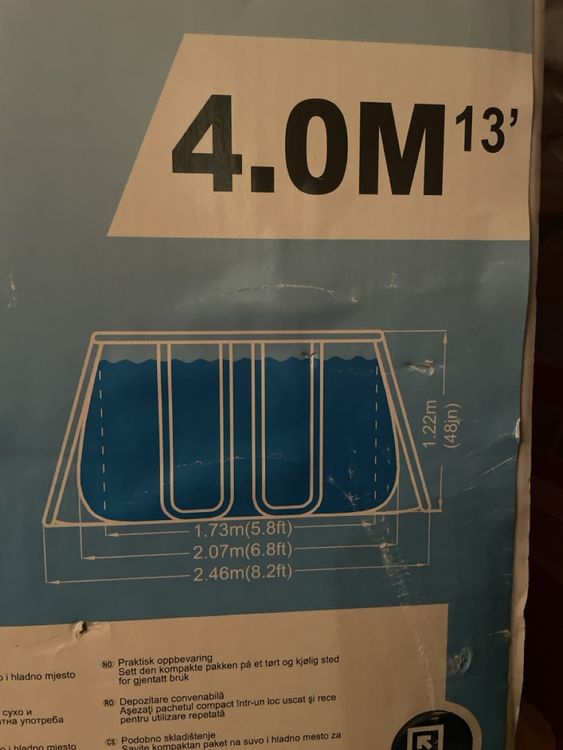 Pool 4.0m x 2.07m x 1.22m Neu/Original Verpackt (Neu und originalverpackt) in Stallikon für CHF ...