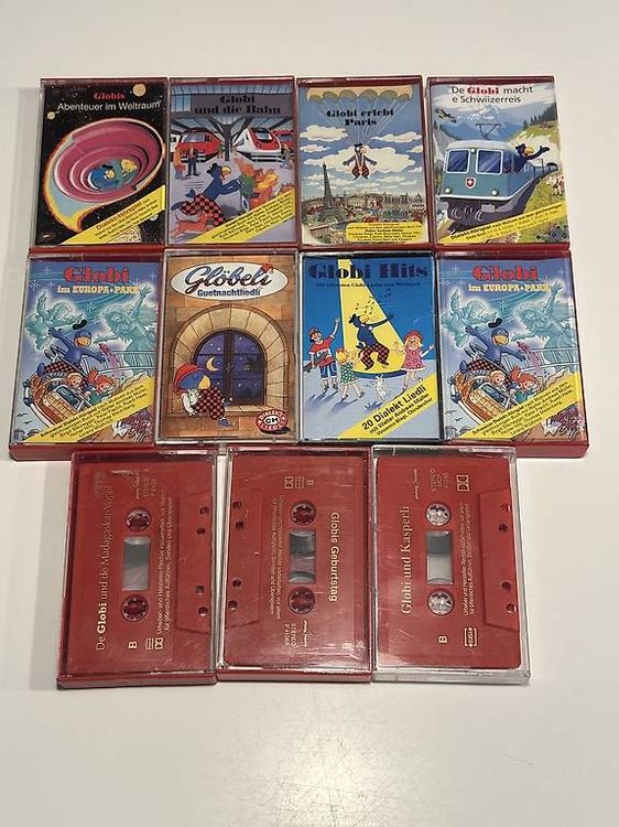 11 alte Kasetten GLOBI (Gebraucht) in Basel für CHF 50 – mit Lieferung auf Ricardo kaufen