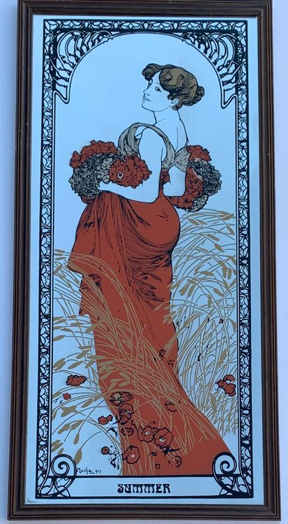 Mucha Vintage Jugendstil Spiegel | Kaufen auf Ricardo