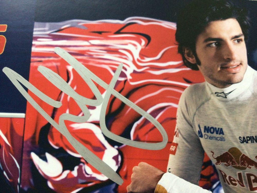 Carlos Sainz Original Autogramm Formel 1 Toro Rosso 2015 (Gebraucht) in ...