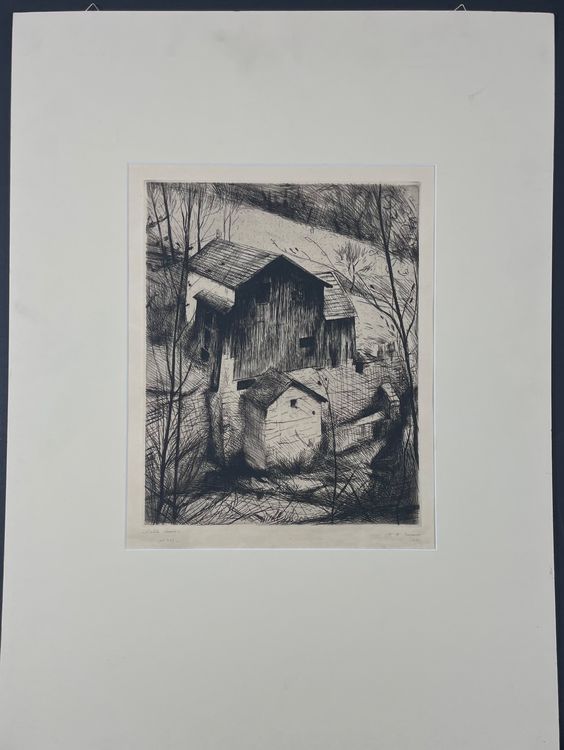 Aime Victor Barraud (1902-1954) Radierung Handsigniert (Gebraucht) in ...