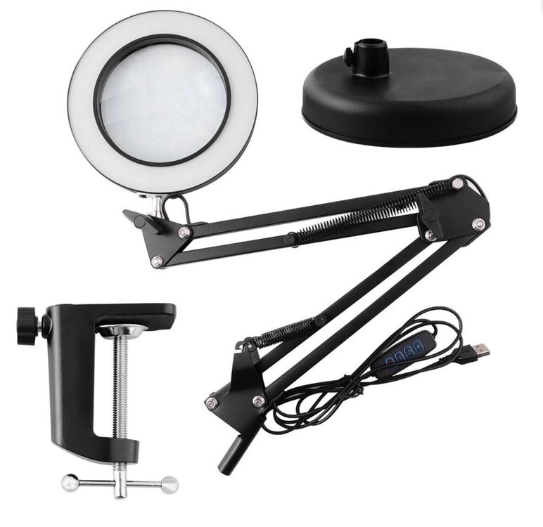 10X Lupe 72 LED Lupenlampe Lupenleuchte Arbeitsleuchte (Neu und ...