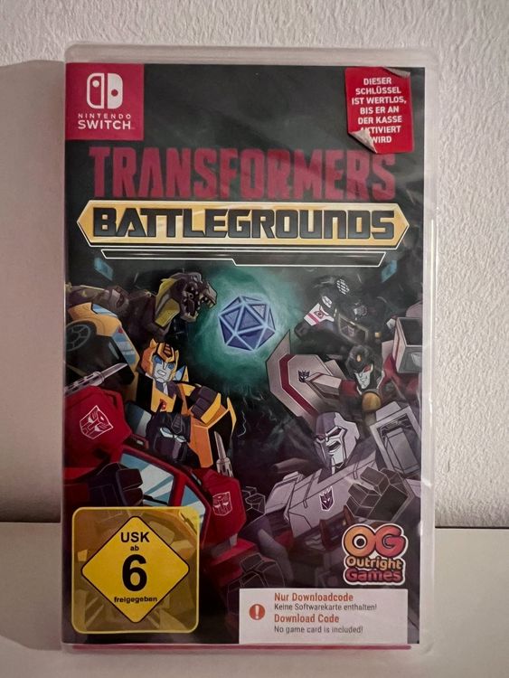 Nintendo SWITCH Transformers Battlegrounds - Download Code#3 (Neu und ...
