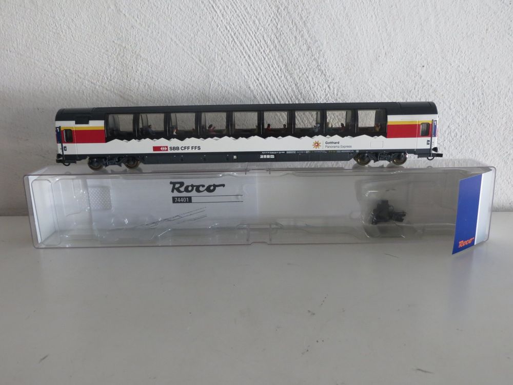 Roco H0: Panoramawagen Apm "Gotthard Panorama Express", OVP (Neu (gemäss Beschreibung)) in St ...
