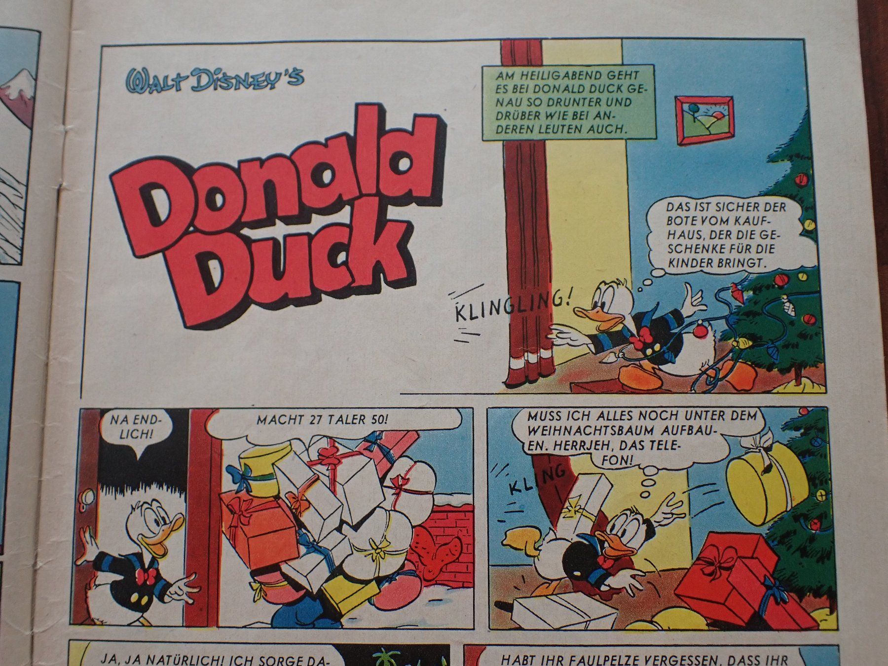 antikes MICKY MAUS Comic Heft Nr. 12 von 1953 Walt Disney (Gebraucht ...