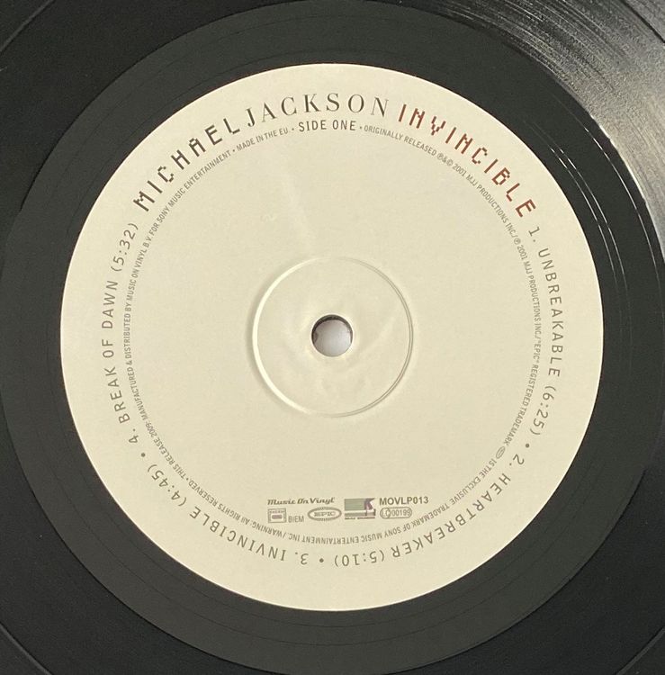 Michael Jackson, Invincible, 2x 180 gram audiophile vinyl | Kaufen auf ...
