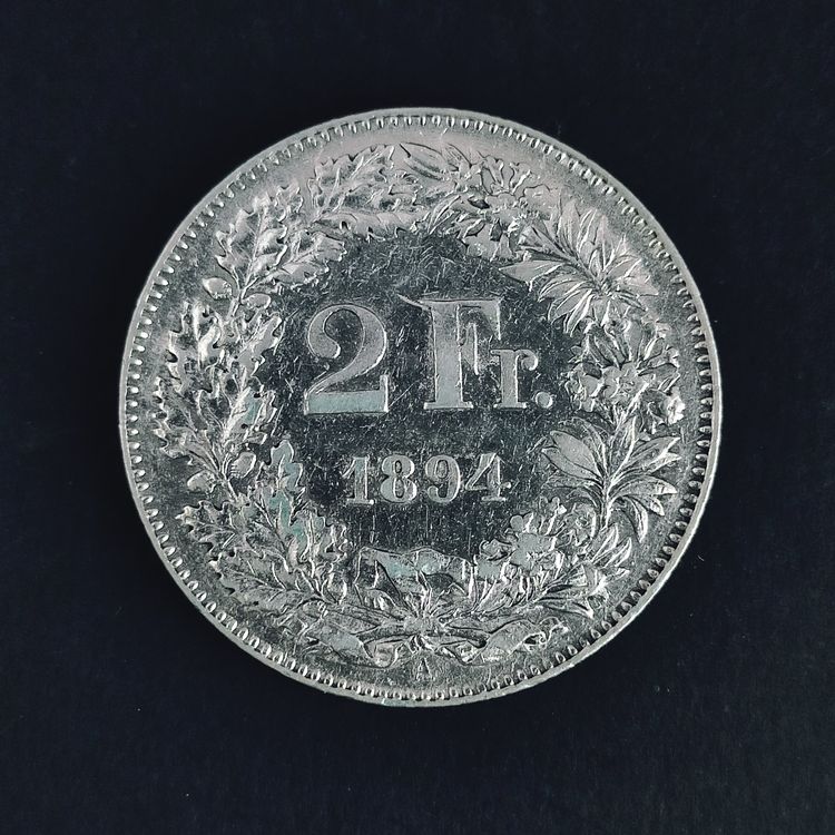 2 Franken Silbermünze 1894 | Kaufen auf Ricardo