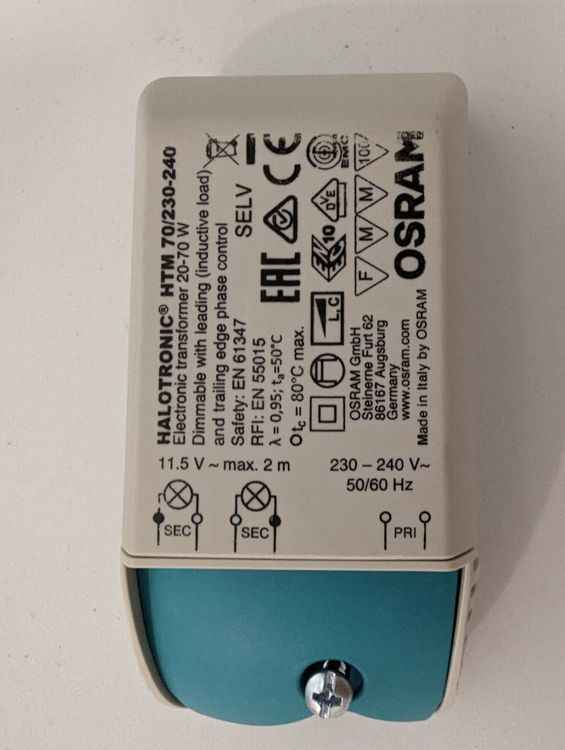 Trafo für LED / Halogen 12V, OSRAM, neu und ungebraucht | Kaufen auf ...