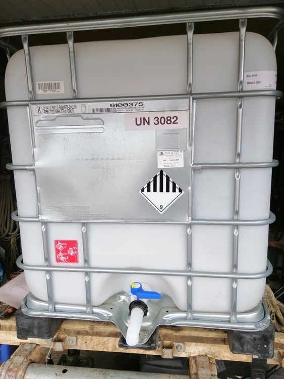 1000 Liter Fass auf Palett mit Hahn (Gebraucht) in Därligen für CHF 50 – mit Lieferung auf ...