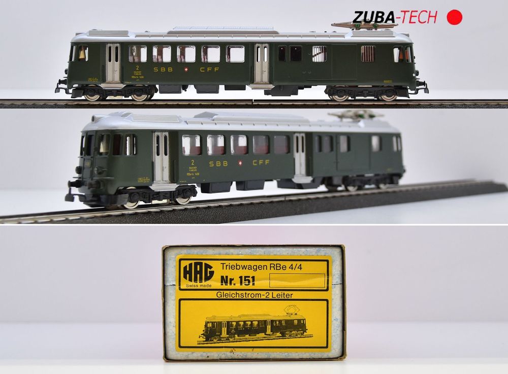 HAG 151 E-Triebwagen RBe 4/4 SBB H0 GS Analog mit OVP (Gebraucht) in St. Gallen für CHF 84 – mit ...