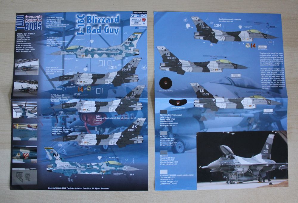 Set 1:72 - F-16C Thunderbirds plus Decals F-16C Bad Guy | Kaufen auf ...