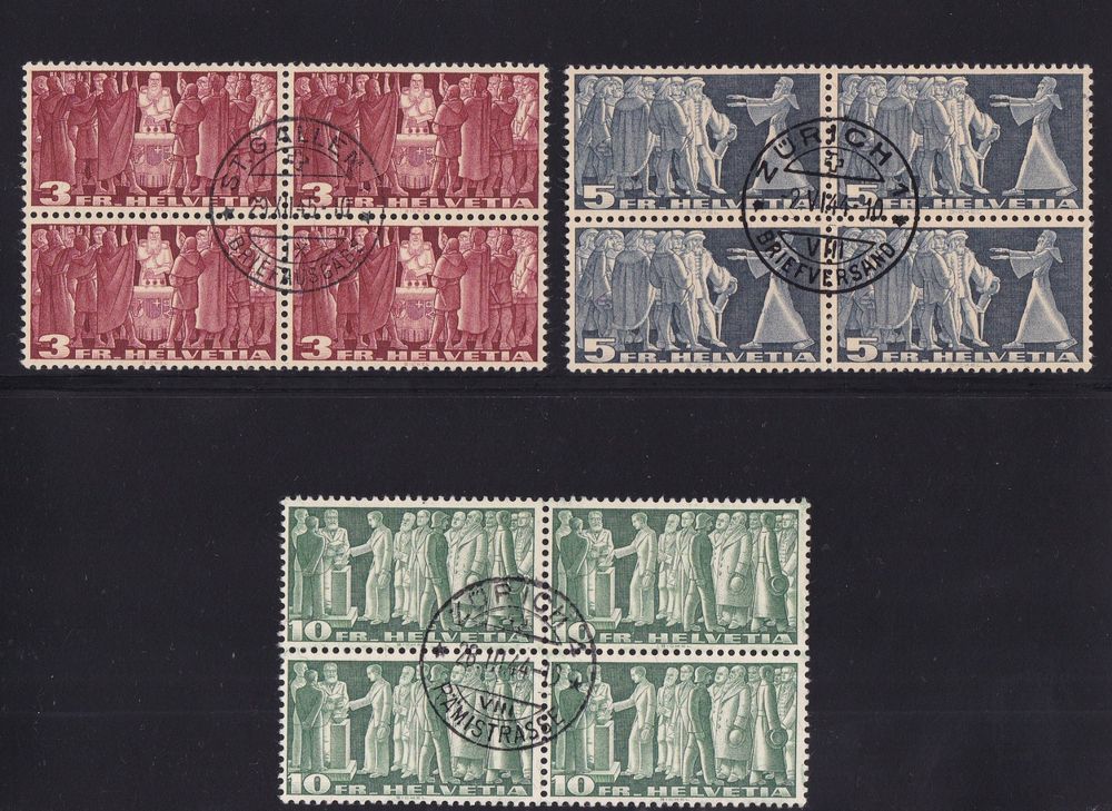 10 Stk. CH Viererblocks ab 1938 | Kaufen auf Ricardo