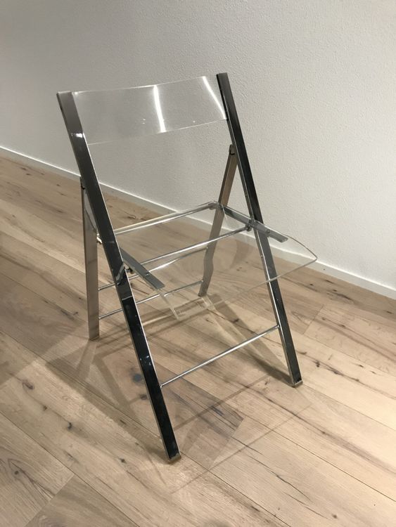 Schöner Plexiglas Klappstuhl Design 1960 - 1980 (Gebraucht) in Gersau für CHF 199 – mit ...