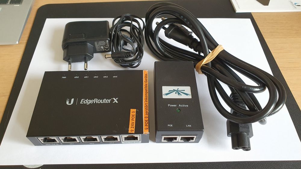5 port Ubiquiti EdgeRouter X + POE Adapter (Gebraucht) in Wetzikon ZH ...
