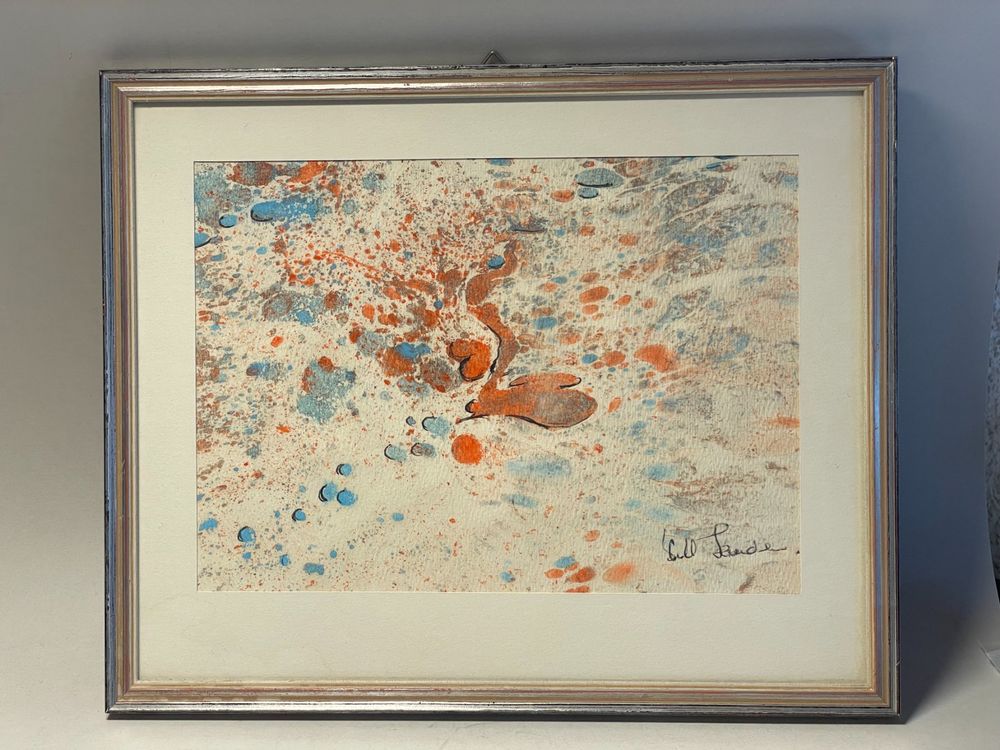 Modernes Aquarell - unleserlich signiert | Kaufen auf Ricardo