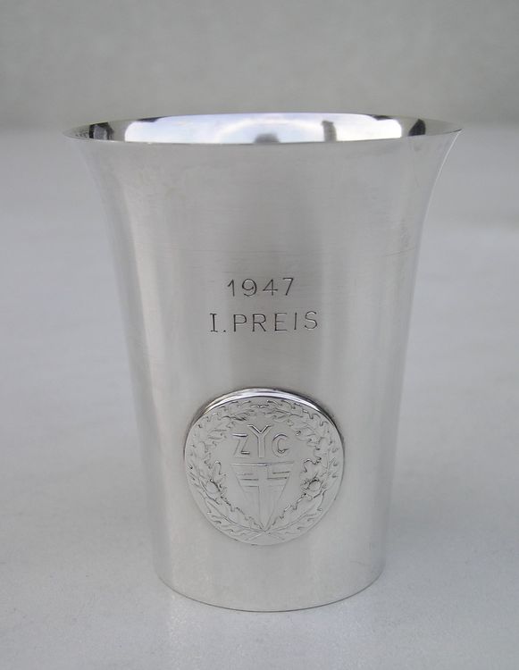 SPITZBARTH BECHER ZÜRCHER YACHT CLUB 1947 SILBER 800 | Kaufen auf Ricardo