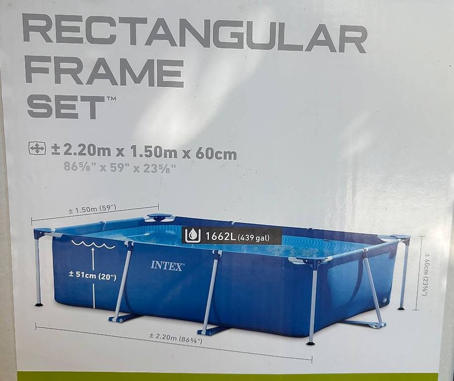 Piscine INTEX rectangulaire (D'occasion) à Corcelles NE pour CHF 20 ...
