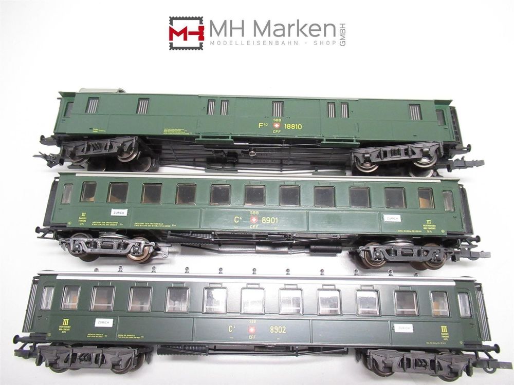 Märklin 3 x SBB Personenwagen DC H0 (Gebraucht) in für CHF 50 – mit ...