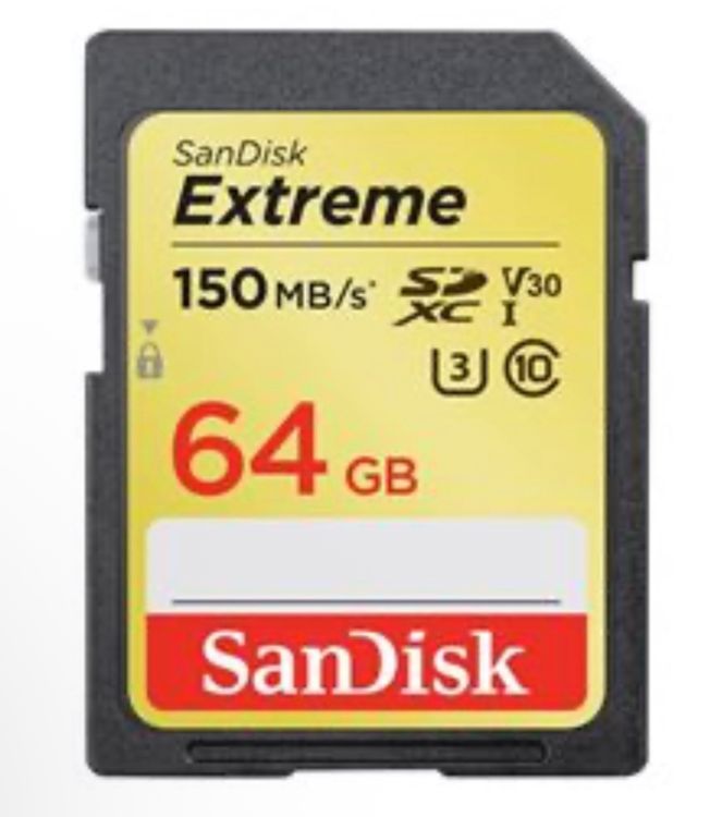 SanDisk Extreme 64GB Speicherkarte - Ideal für Fotos! (Neu (gemäss Beschreibung)) in Zürich für ...