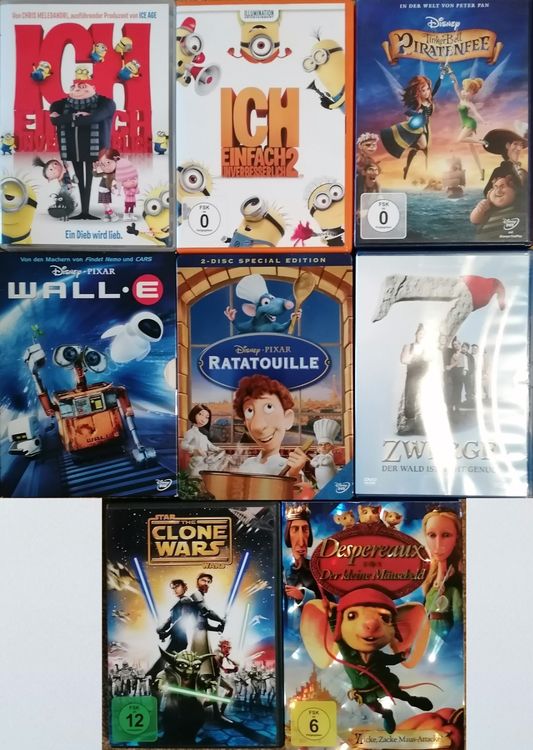 Kinderfilme Trickfilme Animation Disney DVD Sammlung Minions | Kaufen ...