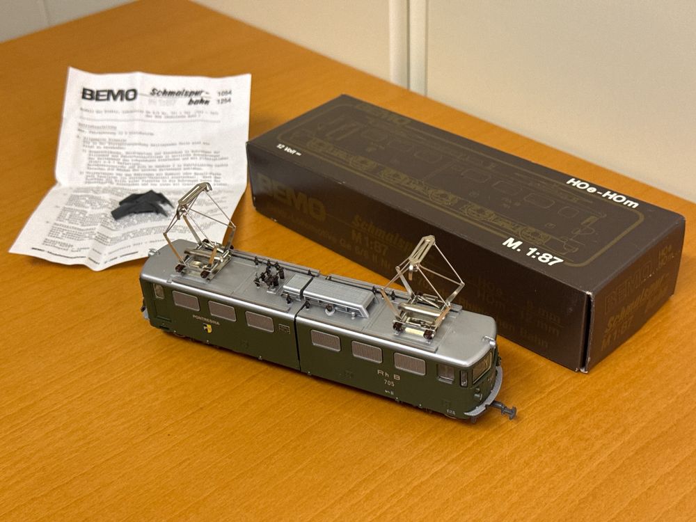 BEMO E-Lok Ge 6/6 der RhB, 2-tlg, Lok-Nr. 705, "Pontresina" | Kaufen ...