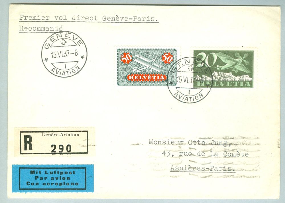 1937 Schweiz Flugpost RF | Kaufen auf Ricardo