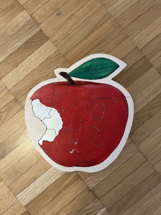Kinderpuzzle ‹Apfel› aus Holz, 3–6 Jahre (Gebraucht) in Zürich für CHF ...