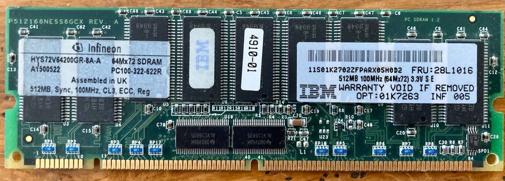 RAM Modul 512MG PC100 (Gebraucht) in Eglisau für CHF 14 – mit Lieferung ...