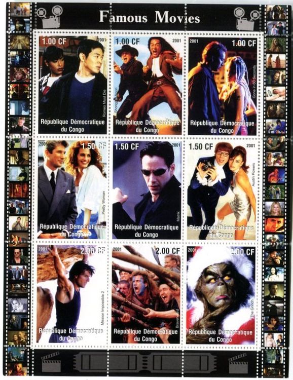 Block "Jet Li, Jackie Chan, Mel Gibson, Tom Cruise". Kongo. (Neu und ...