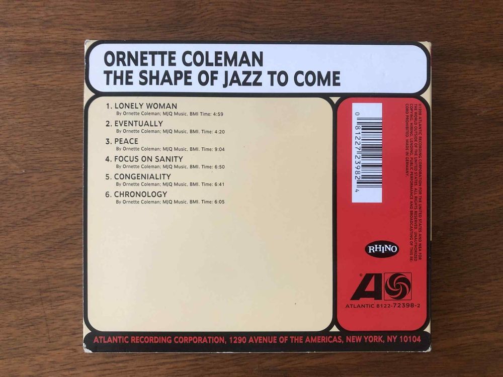 Ornette Coleman - The Shape of Jazz to Come CD (Gebraucht) in Lausanne ...